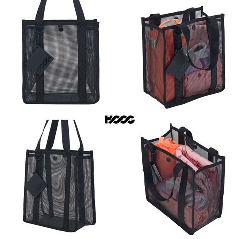 후그 후그 수영가방 하드 메쉬 베이직백 블랙블랙 워터파크가방 손가방 위시버킷