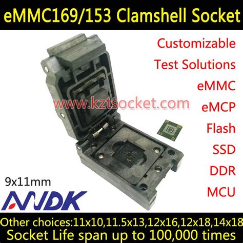 EMMC Socket 9x11 Test And Burn In Socket EMMC Programmer EMMC Socket