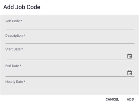 Add Or Edit A Custom Job Code
