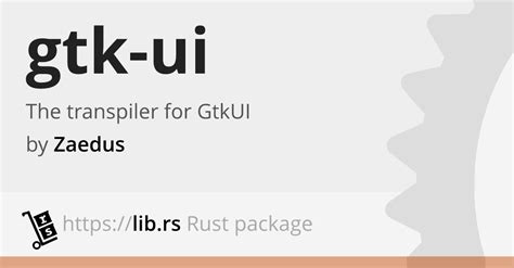 Gtkui — Rust Utility Librs