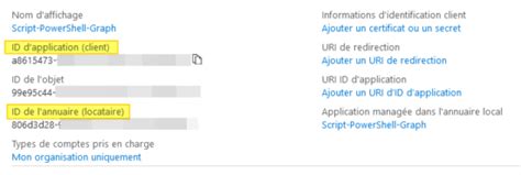 powershell comment se connecter à microsoft graph api