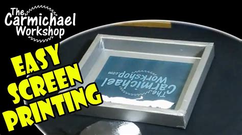 Screen Printing Your Own T Shirts Easy Diy Screenprinting Technique