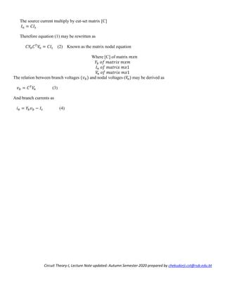 Solving Electric Circuits Using Graph Theory PDF