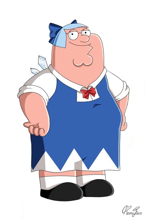 Cirno And Peter Griffin Touhou And 1 More Drawn By Remyfive Danbooru