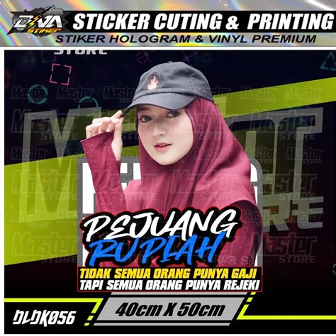 Jual Stiker Cewek Vector Cewek Hijab Sticker Decal Mobil Motor Sticker