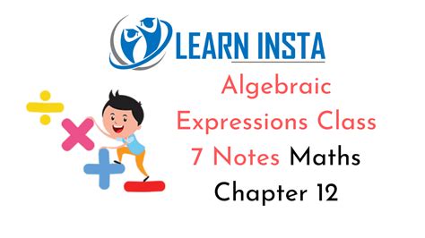 Algebraic Expressions Class 7 Notes Maths Chapter 12