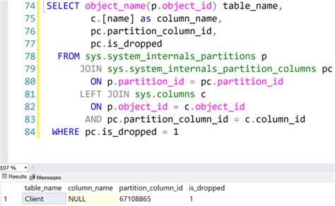 Identify Tables With Dropped Columns Sqlservercentral