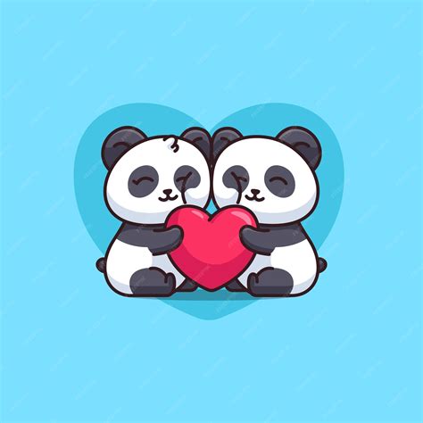 Cute Pandas In Love