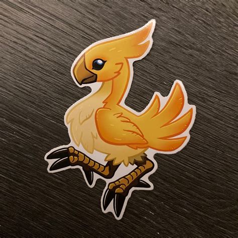 Chocobo Sticker Etsy