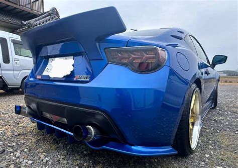 トヨタ86 Brz Zn6前期オリジナルストレートリアマフラー！砲弾チタンカラー 車