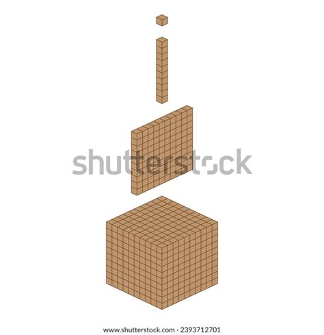 Base 10 Blocks Types Cubes Flats Stock Vector Royalty Free 2393712701 Shutterstock