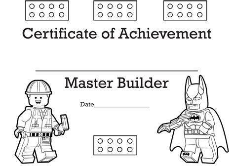 Editable Lego Certificate Template Editable Certificate Template Images