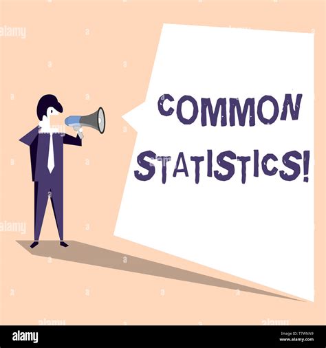 Handwriting Text Common Statistics Conceptual Photo Used To Calculate