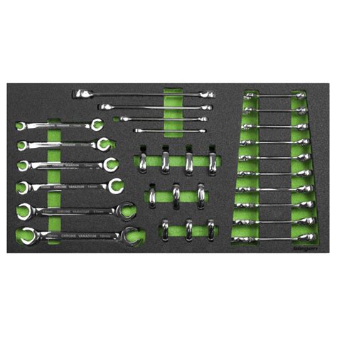 Tool Tray With Specialised Spanner Set 30pc Metric Anvil Tool