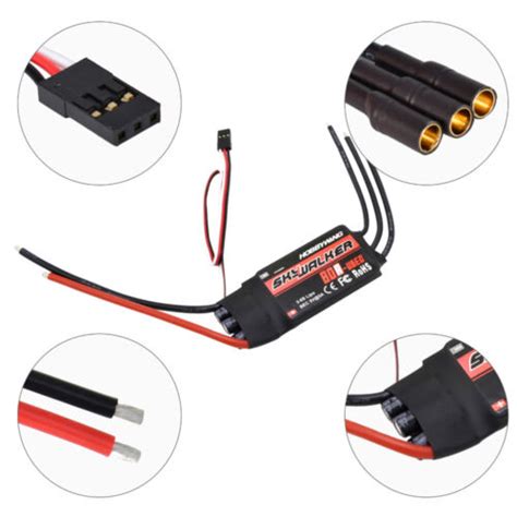 Hobbywing Skywalker 30A 40A 50A 60A 80A Brushless ESC With BEC For RC Airplanes EBay