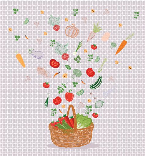 Comida Fondo Cesta Caer Verduras Png Pngwing