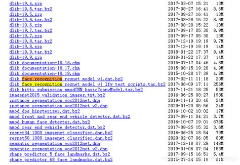 Python之dlib相关文件的官方下载地址dlib百度网盘 Csdn博客