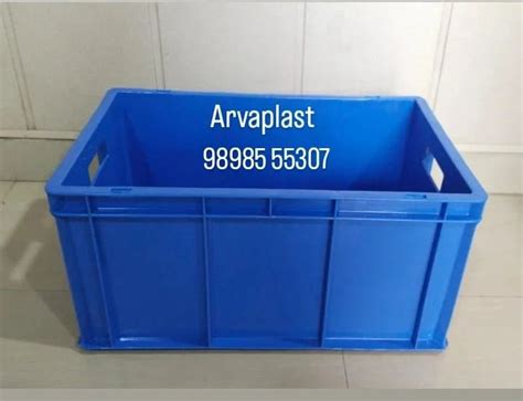 Square Blue Plastic Milk Crates Dimension 600x 400x 320 Mm Capacity 75 L At ₹ 350 Piece In