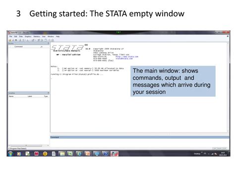 Ppt Stata I An Introduction Into The Basics Powerpoint Presentation