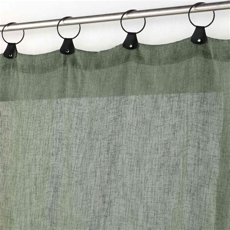 Voilage 140 X 240 Cm Linka Vert Kaki Rideau Voilage Store Eminza