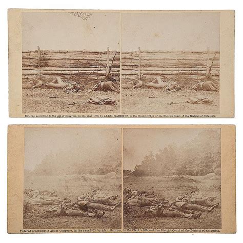 Alexander Gardner Civil War Stereoviews Of Confederate Dead At