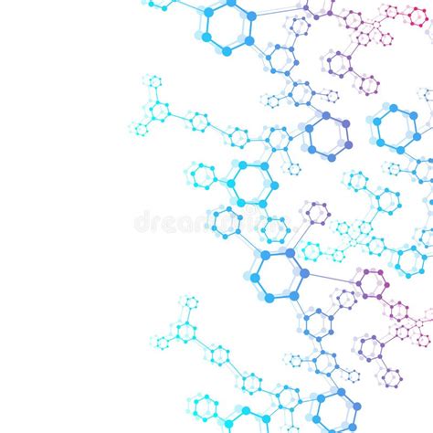 Μόριο δομών και Dna επικοινωνίας άτομο νευρώνες Έννοια επιστήμης για