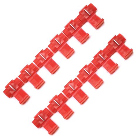 Scotch Lock Snap Connector Set Red Plastic Consumable Fastener Ab