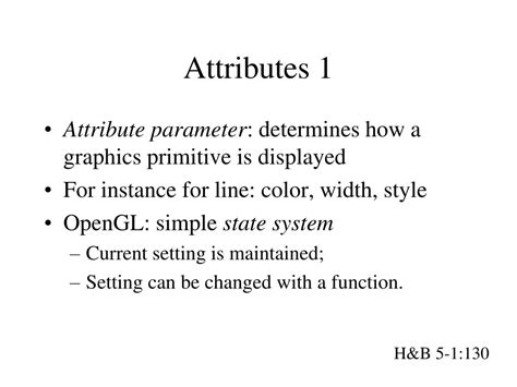 Ppt 2iv60 Computer Graphics Graphics Primitives And Attributes