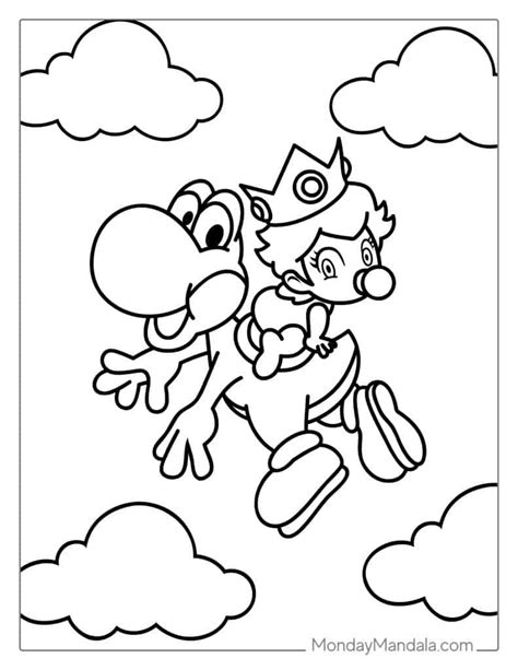 Yoshi Egg Coloring Pages