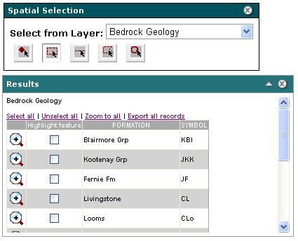 Select Feature S Interface And Results Table Download Scientific Diagram