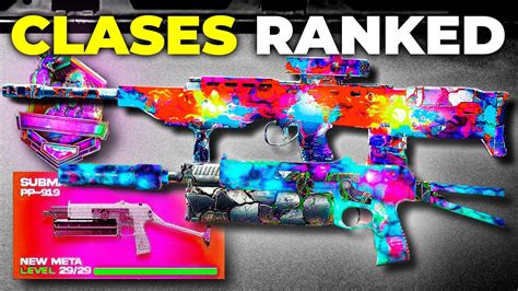 Las 5 Mejores Clases Meta Para Ranked En Warzone 6👑 Mejores Armas