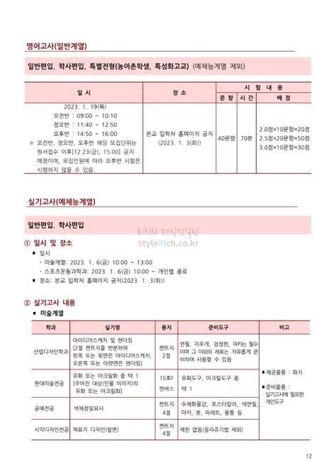 서울여대 편입 2023학년도 모집요강 간편하게 보자