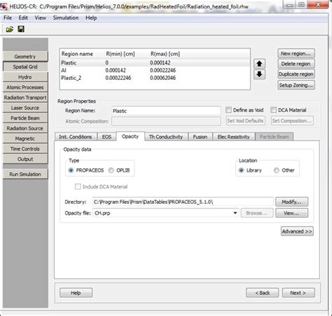 Opacity Parameters