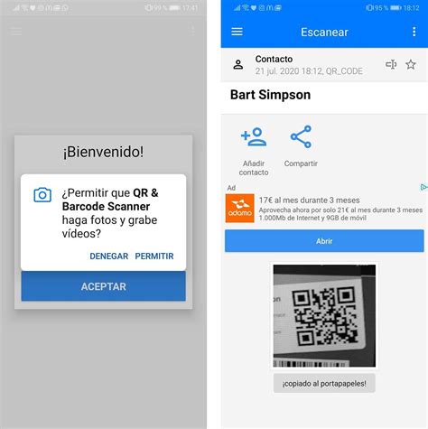 apps de lector de códigos QR gratis y con poca publicidad