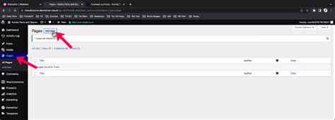 create a purchase summary page using elementor