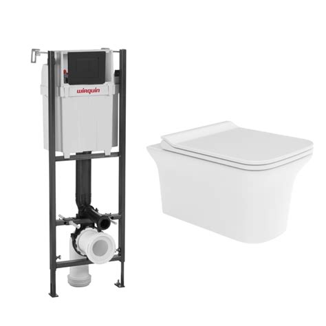 Santiago Wall Hung Wc Soft Close Seat Wirquin Compact Wc Frame And