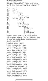 Answered Consider The Following Python Program Note That Python Uses