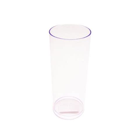 10 Copos Long Drink Acrílico Cristal Colorido 330ml Festas Mandca