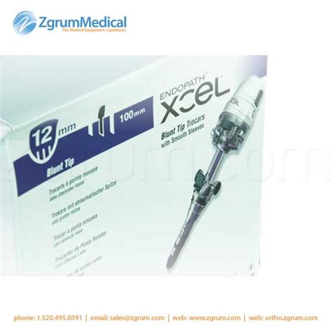 Ethicon Endopath Xcel Blunt Tip Trocar With Smooth Sleeve 100 Mm 12 Mm