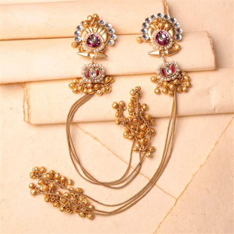 Krishna Dejhoor Kashmiri Earring Merari Jewellery