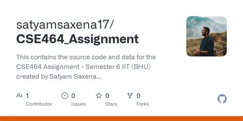 GitHub Satyamsaxena CSE Assignment This Contains The Source Code And Data For The CSE