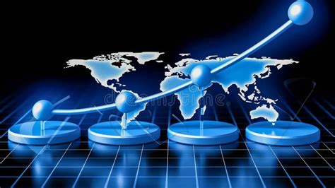 Global Network Data Visualization Stock Illustration Illustration Of