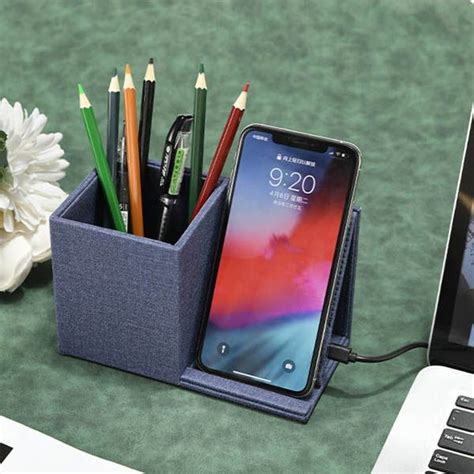 Custom Wireless Charging Pen Holder Giftone