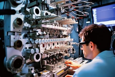 Premium Ai Image Moderm Computerized Eye Examination Generative Ai