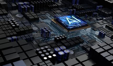 Ai Concept With Computer Processor Stock Illustration Illustration Of Innovation Analysis