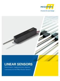 LINEAR SENSORS MEGATRON Linear Sensors Megatron Pdf PDF4PRO