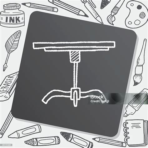 Table Doodle Stock Illustration Download Image Now Backgrounds