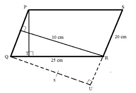 Two Sides Of A Parallelogram Are Cm And Cm If The Altitude Corresponds To The Sides Of