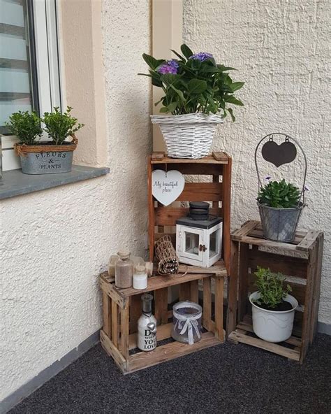 ᐅ Deko Ideen mit Weinkisten Obstkisten Bilder DIY Deko ideen