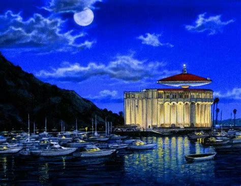Catalina California Coast At Night Pictures Catalina Island Art